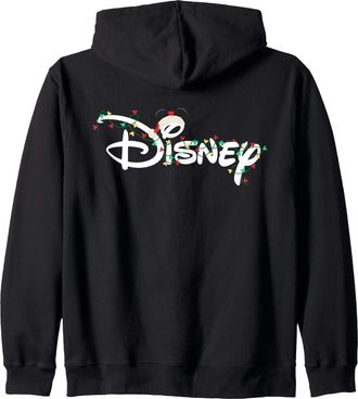 Disney Mickey Christmas Lights Holiday Trip Script Logo Kapuzenjacke