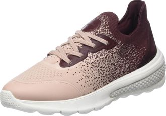 Geox Mädchen D Spherica Actif B Sneaker, Nude Wine, 39 EU