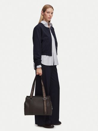 Calvin Klein Handtasche Calvin Klein Webbing Adj Strap Tote LV04F3644G Braun