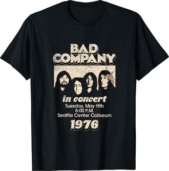 Bad Company 1976 Seattle Center Coliseum, hellbrauner Druck T-Shirt