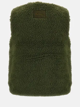 Barbour Fur-Effect Nylon Vest - Green