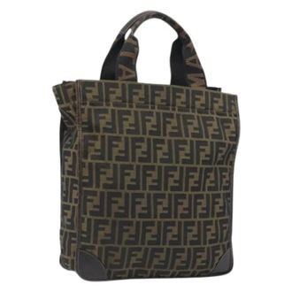 Fendi Sac cabas Zucca en toile Pre-owned - Femme - Pre-owned - Brun - Taille: ONE Size