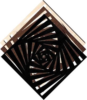 Artibetter 3st&uuml;cke Holzdeko Wand Mit Durchbrochenem Design Kreative Wanddekoration Aus Holz F&uuml;r Wohnzimmer Und Schlafzimmer Rustikale Wandkunst F&uuml;r Zuhause Und B