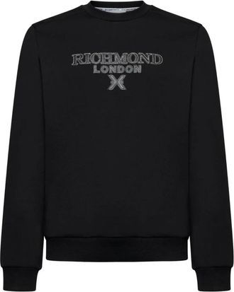 John Richmond Homme, Sweatshirts et sweats à capuche, Noir, Taille: S Crewneck SweaT-shirt