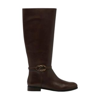 Ralph Lauren Damen Lederstiefel Bridgette Stil - - Shoes - Damen - Braun - 37 EU