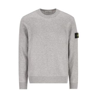 Stone Island Rundhals-Pullover - - Knitwear - Herren - Grau - M
