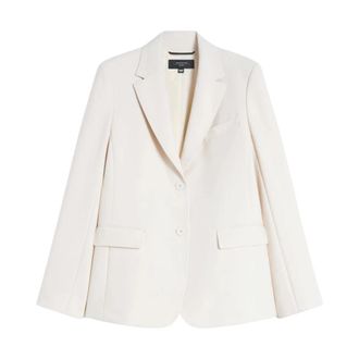 Max Mara Blazer aus Viskosemischgewebe - - Jackets - Damen - Wei&szlig; - S