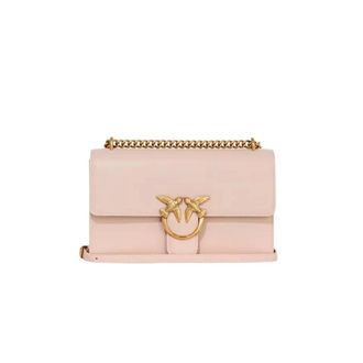 Pinko Pinko, Femme, Sacs, Rose, Taille: ONE Size Sac en cuir rose Classic Love One Simply DC