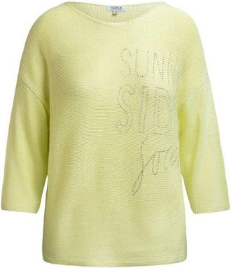 soccx Rundhalspullover mit &uuml;berschnittener Schulter