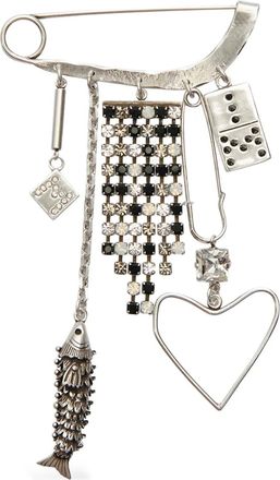 Isabel Marant broche Abby à ornements - Argent