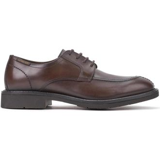 Mephisto Homme, Chaussures, Brun, Taille: 40 EU Chaussure à Lacets Fait Main - Cuir Marron Foncé
