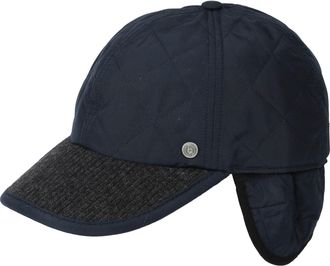 Bugatti Puffer-Basecap mit Ohrenklappen | Hutgr&ouml;&szlig;e 57, 59, 61 | Unifarben | Aus Kunstfaser Navy
