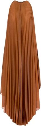 Philosophy di Lorenzo Serafini Femme, Robes, Brun, Taille: 36 FR Midi Robes