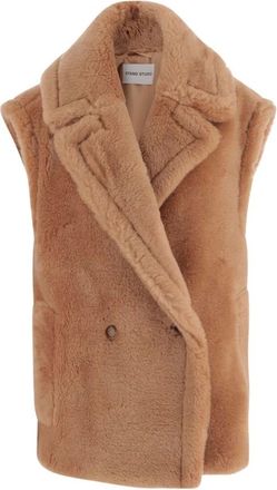 Stand Studio Stand Studio, Femme, Vestes, Beige, Taille: 38 FR Vestes