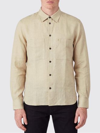 Ferragamo Slim-Fit-Hemd aus reinem Leinen von mit franz&ouml;sischem Kragen und aufgesetzter Tasche