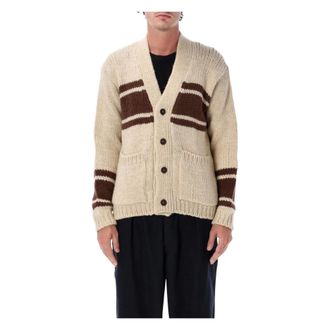 Universal Works Cardigan Langdale - Homme - Pulls - Beige - Taille: M
