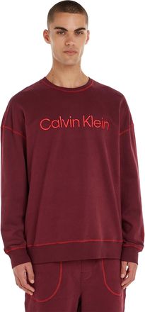 Calvin Klein Herren Sweatshirt L/S Baumwolle, Rot (Tawny Port), M