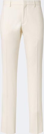 Ermenegildo Zegna Schmale Hose aus Baumwolle und Kaschmir