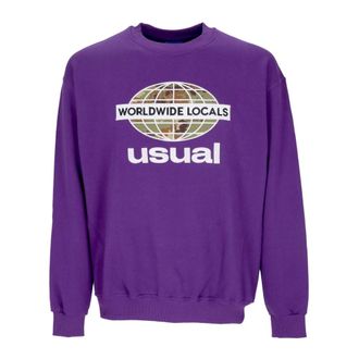 Usual Leichtes Rundhals-Sweatshirt - - Sweatshirts & Hoodies - Herren - Lila - XL