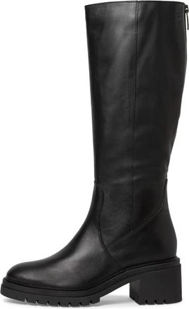 Tamaris Kniehoher Stiefel mit runder Zehenpartie - - Shoes - Damen - Schwarzk - 40 EU