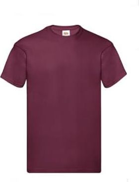 Generico T-Shirt Homme Original T 100% Coton, Bordeaux, XL