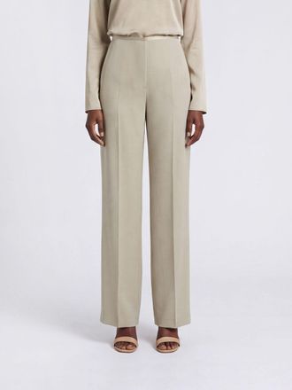 Forte_Forte Palazzo-Hose von mit hohem Bund und weitem Bein aus Cr&ecirc;pe
