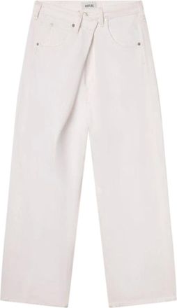 A Gold E Femme, Jeans, Blanc, Taille: W25 Vana Fold Jean