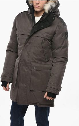Nobis Solid Color YATESY Utility Down Jacket with Real Fur Detail size Xxl