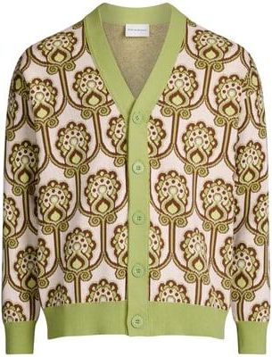 Dr&ocirc;le de Monsieur Cardigan &agrave; motif en coton