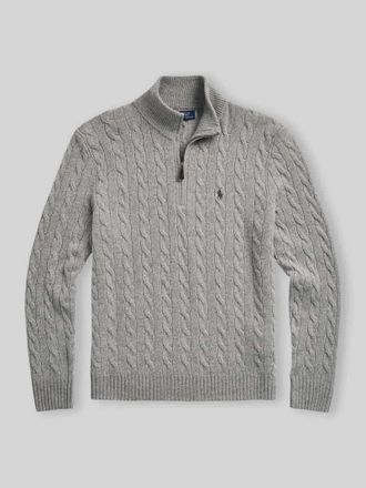 Polo Ralph Lauren Regular Fit Troyer aus Woll-Kaschmir-Mix