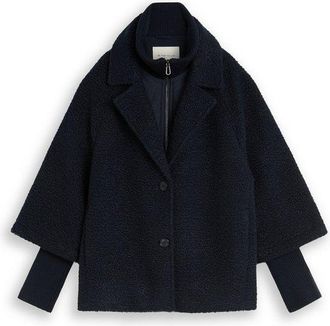Tom Tailor Sommerjacke Jacken Cosy Cape Jacke im 2-in-1-Look