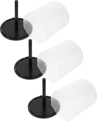 OSALADI 3 St&uuml;ck CD/DVD Aufbewahrungsbox Transparent aus PP Kunststoff Stapelbar mit 100 Discs Kapazit&auml;t Tragbar f&uuml;r Zuhause und B&uuml;ro