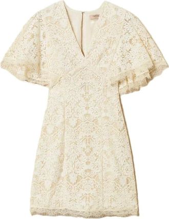 Twinset Femme, Robes, Blanc, Taille: 42 FR Party Dress