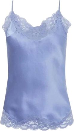 Gold Hawk Femme, V&ecirc;tements de nuit et de d&eacute;tente, Bleu, Taille: 42 FR Floral Lace Cami