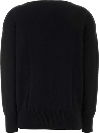 Alberta Ferretti Virgin Wool Blend Sweater - Black