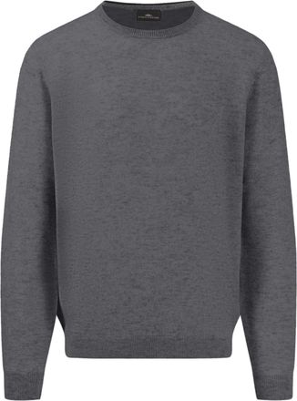 Fynch-Hatton Strickpullover aus Kaschmir mit Rundhalsausschnitt Steel/XXL