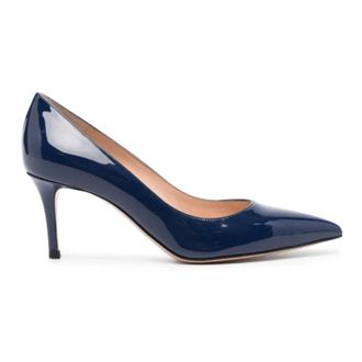 Gianvito Rossi Navy Lack Pumps - - Shoes - Damen - Blau - 40 EU