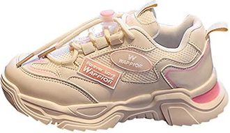 Generic Chaussures de sport tendance printemps &eacute;t&eacute; enfants filles semelle &eacute;paisse non maille respirant et confortable solide d&eacute;contract&eacute; enfant 2, Rouge, 35 E