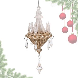 Generico Weihnachtsschmuck: Anhänger 40 g, Kronleuchter Bauernhof, Weihnachtsbaumschmuck | Balkontür für Schlafzimmer, Winterfest, D