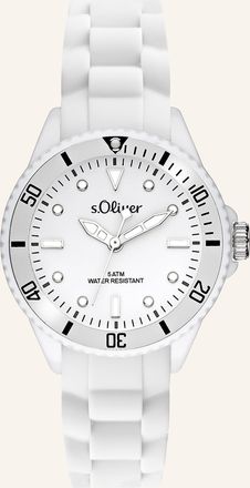 s.Oliver S.Oliver Armbanduhr Aus Silikon weiss