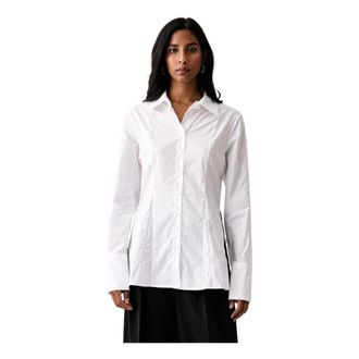 Vicolo Klassisches Baumwollhemd - - Blouses & Shirts - Damen - Wei&szlig; - M