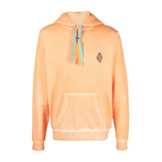 Marcelo Burlon Sunset Cross Regular Hoodie - - Sweatshirts & Hoodies - Herren - Orange - XS