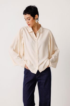 SKFK Damen vegan Hemd Matti Beige