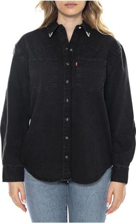 Levi's Femme, Blouses et Chemises, Noir, Taille: 42 FR Chemise Western Classique