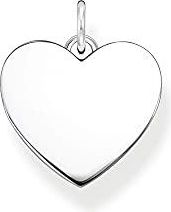 Thomas Sabo Pendentif seuls argent sterling Pas un bijou femme, Argent&eacute;, 2,7cm - PE926-001-21