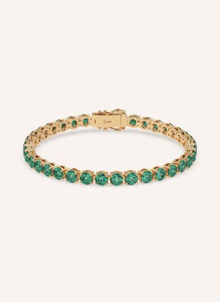 VEYNOU Veynou Armband Tennis Smaragd Aus 14 Karat Gelbgold Mit Lab-Grown Smaragden gold
