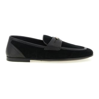 Dolce & Gabbana Homme, Chaussures, Noir, Taille: 45 EU Ariosto Slipper