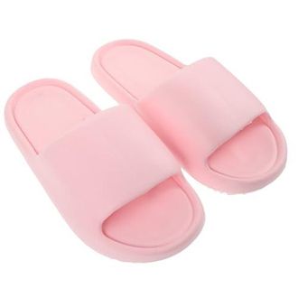 Minkissy Pantoufles été Légères Antidérapantes pour Femmes EVA Mules Maison Confortables pour Intérieur Rose Semelle Fine