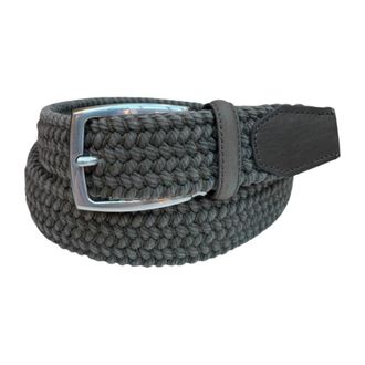 Paolo Vitale Flechtg&uuml;rtel - - Accessories - Herren - Grau - 105 CM