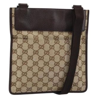 Gucci Sac bandouli&egrave;re vintage en toile Pre-owned - Femme - Pre-owned - Beige - Taille: ONE Size